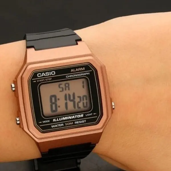 Casio Digital Watch With Illuminator - Black