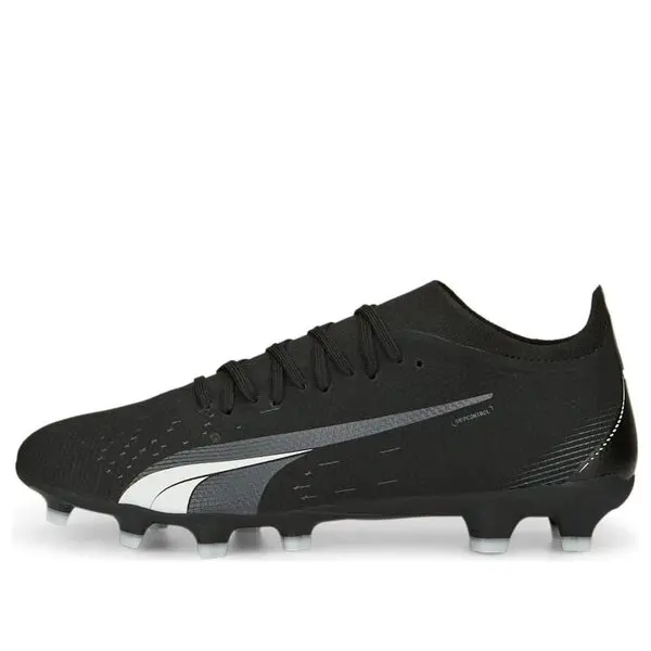 PUMA Ultra Match Ag Fg Athletic Sneakers - Black/silver