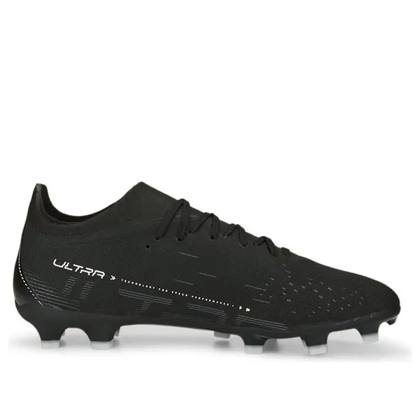 PUMA Ultra Match Ag Fg Athletic Sneakers - Black/silver