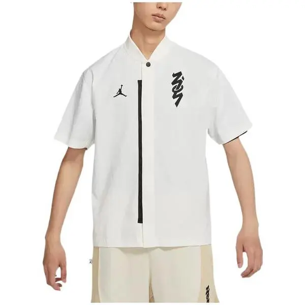 JORDAN Fw22 Logo Zion Shirt 'white Black