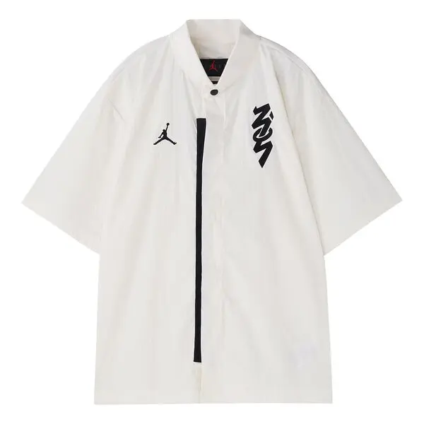 JORDAN Fw22 Logo Zion Shirt 'white Black - Default Color