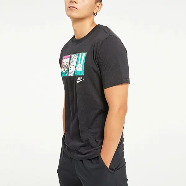 Nike Cartoon Printing Round Neck Pullover Short Sleeve