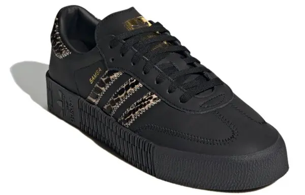 Adidas Sambarose "cheetah Print" Sneakers - Black