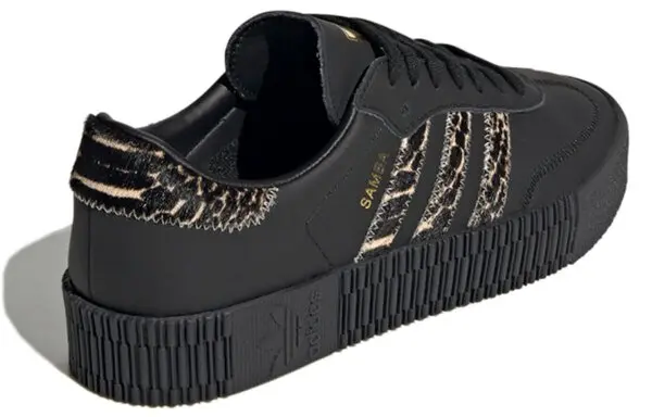 Adidas Sambarose "cheetah Print" Sneakers - Black