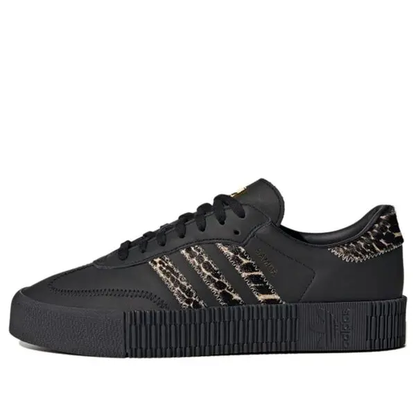 Adidas Sambarose "cheetah Print" Sneakers - Black