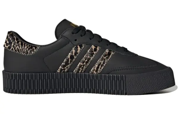 Adidas Sambarose "cheetah Print" Sneakers - Black