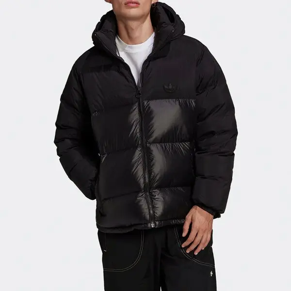 Adidas Originals Padded Hooded Down Jacket - Black