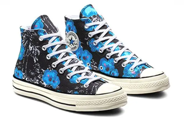 CONVERSE Chuck 70 High Top Paradise Floral Sneakers - Black