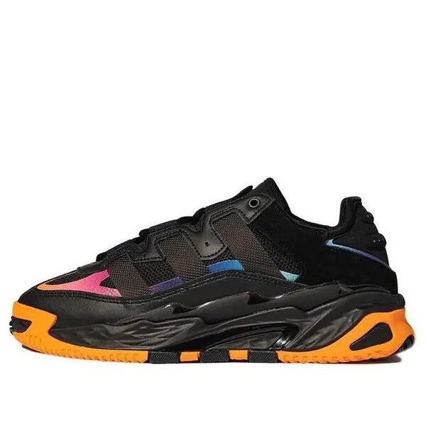 Adidas Niteball "club Fresh" High Top Sneakers - Black/orange
