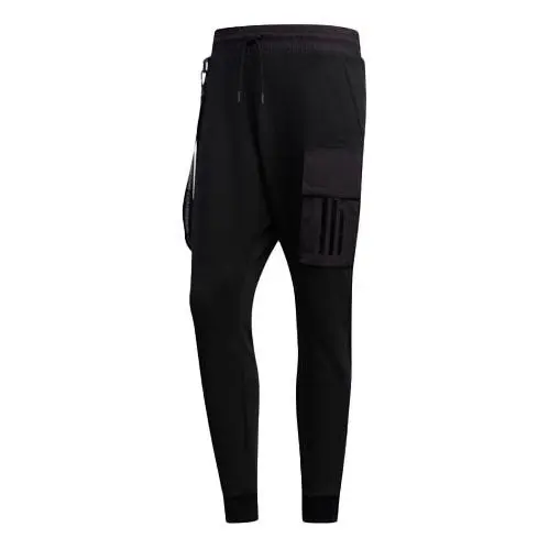 Adidas Neo Ut Tp 1 Knit Bundle Feet Fleece Lined Sports Long Pants - Black