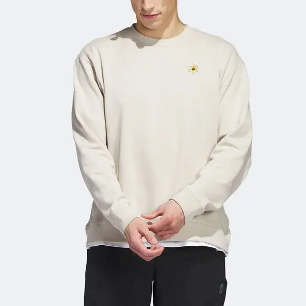 Adidas Adicross X Burning Cart Layer Crew Golf Sweatshirt 'beige