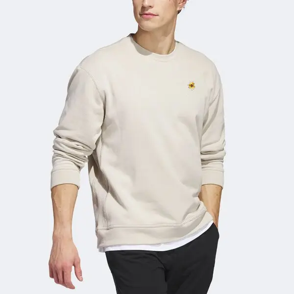 Adidas Adicross X Burning Cart Layer Crew Golf Sweatshirt 'beige