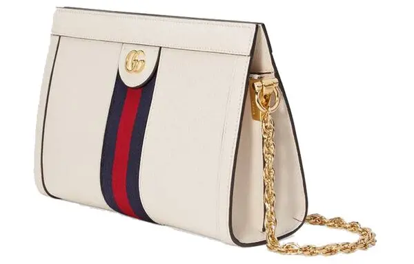 Gucci Ophidia Chain Shoulder Bag - White