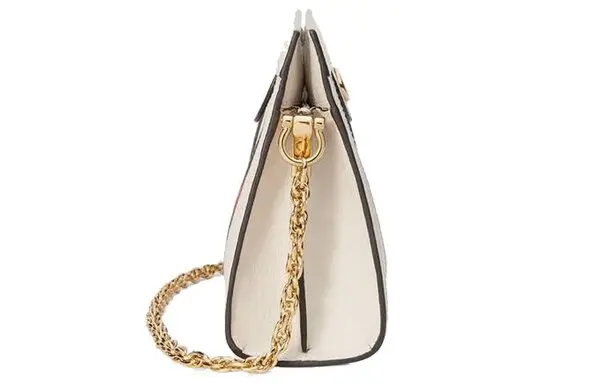 Gucci Ophidia Chain Shoulder Bag - White