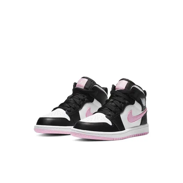 JORDAN 1 Mid Sneakers - White/black-light Arctic Pink