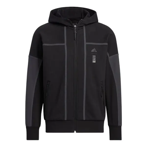 Adidas Full-zip Hoodie With Logo Detailing