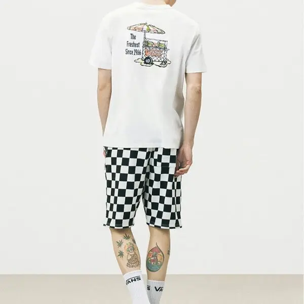 VANS Funny Printing Sports Round Neck Short Sleeve