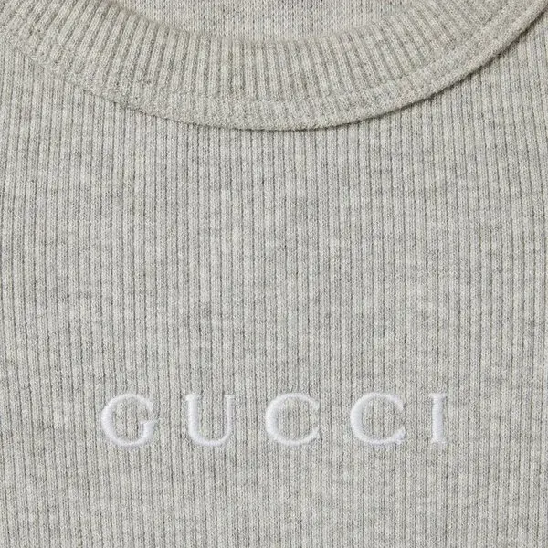 Gucci Ribbed Tank Top With Web Detail
