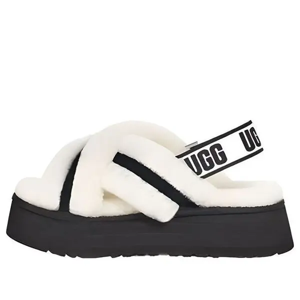 UGG Disco Cross Sandals - White/black
