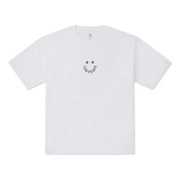 CONVERSE Smiley Short Sleeve T-shirt Asia Sizing - White