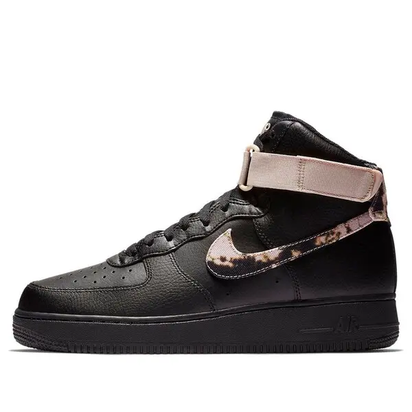 Nike Force 1 High Top Sneakers With Acid Wash Print Detailing