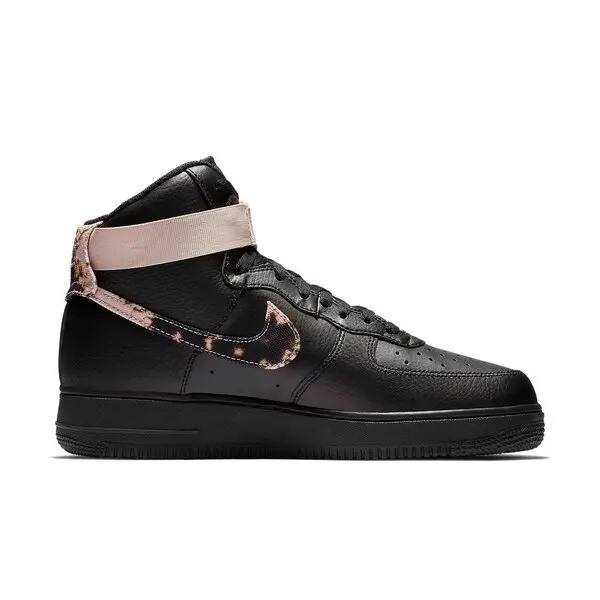 Nike Force 1 High Top Sneakers With Acid Wash Print Detailing