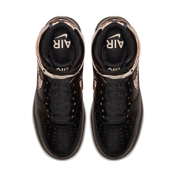 Nike Force 1 High Top Sneakers With Acid Wash Print Detailing