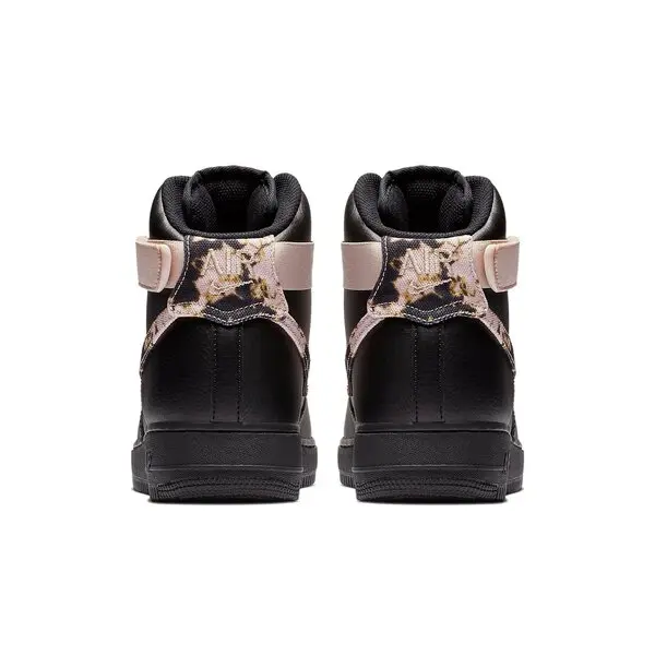 Nike Force 1 High Top Sneakers With Acid Wash Print Detailing