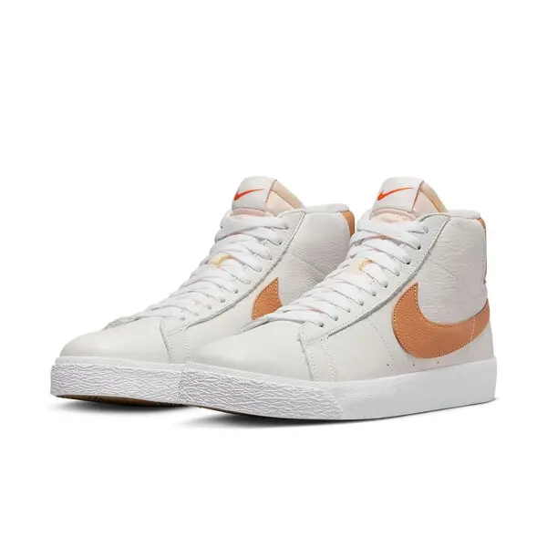 Nike Zoom Blazer Mid Sb Sneakers - White/orange