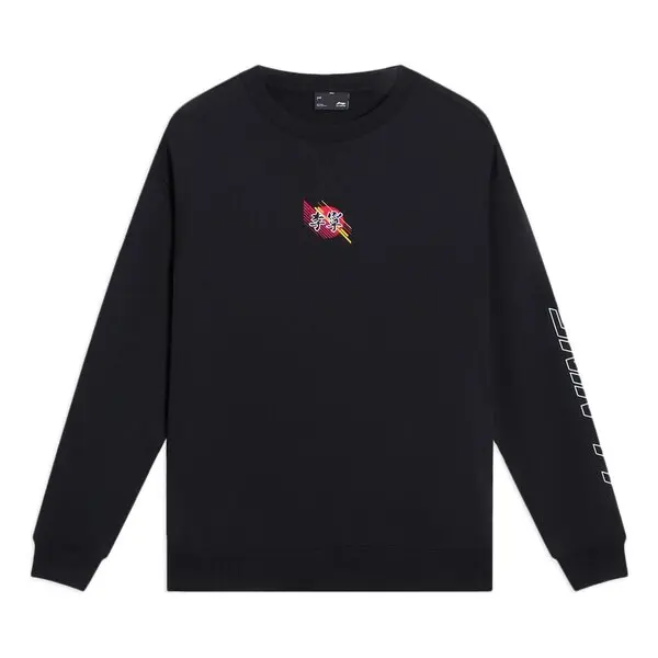 LI-NING Lifestyle Sportswear Pullover - Black/red/white