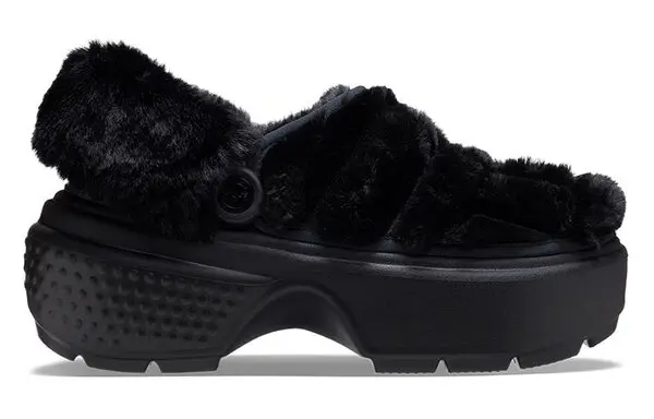 CROCS Stomp Quilted Clogs - Black