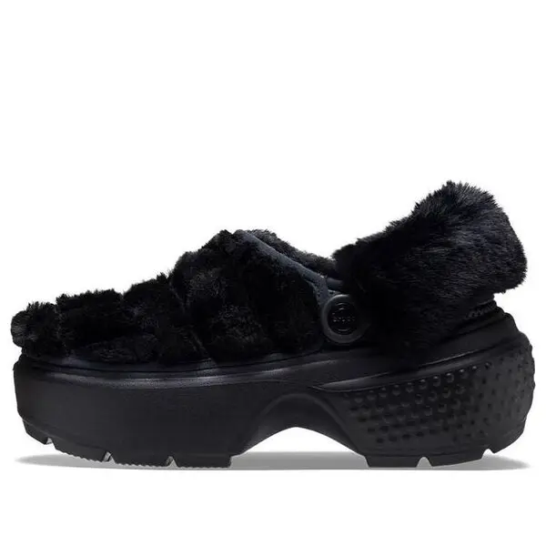 CROCS Stomp Quilted Clogs - Black