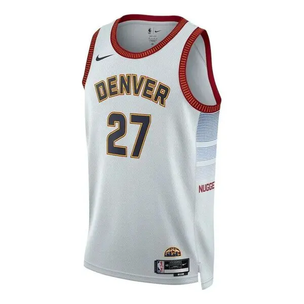 Nike X Nba Denver Nuggets City Edition Swingman Jersey Jamal Murray 27 - White