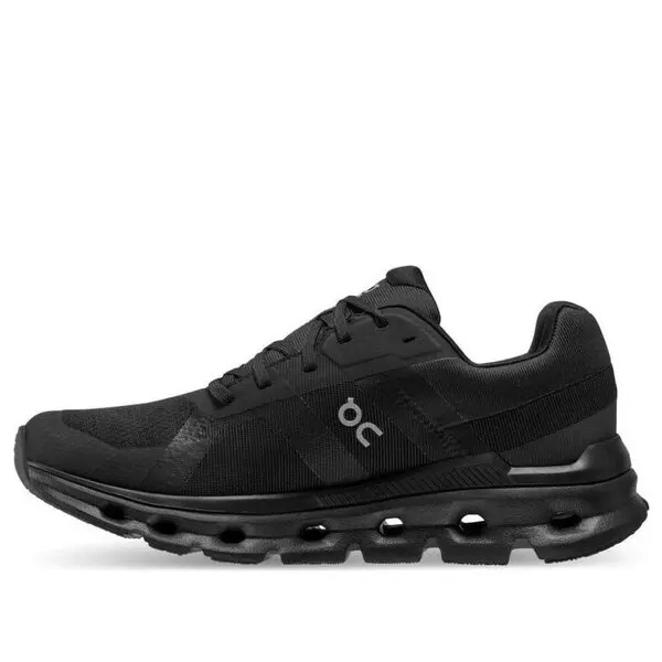 On Cloudrunner Waterproof Athletic Sneakers - Black