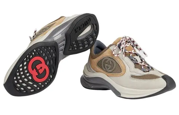 Gucci Run Suede Sneakers - Brown