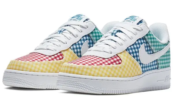 Nike Force 1 Low Qs 'gingham Pack Multicolor