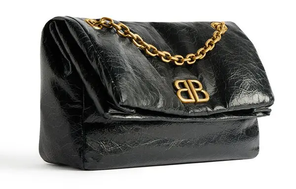 Balenciaga Monaco Small Chain Bag - Black