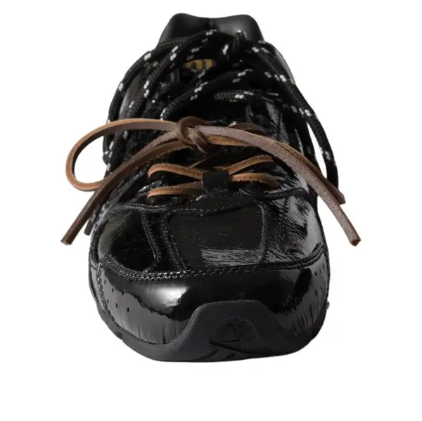NEW BALANCE X Miu Miu 530 Sl Patent Sneakers - Black