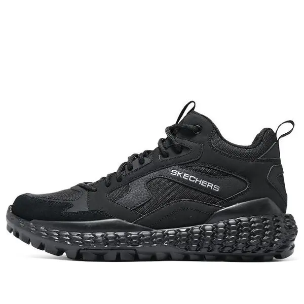 Sketchers Monster" High Top Lace-up Sneakers - Core Black