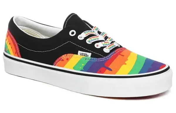 VANS Rainbow Drip Era Sneakers - Black/red/blue