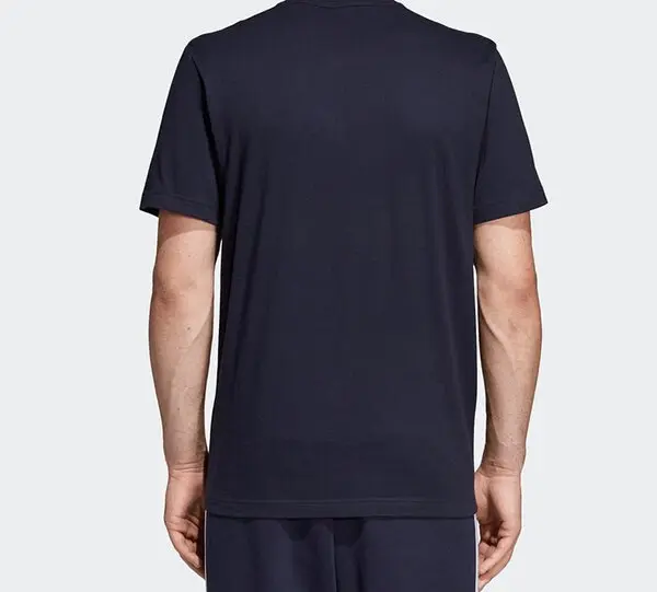 Adidas Large Logo Round Neck Short Sleeve Blue