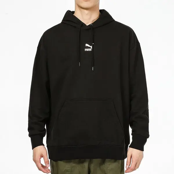 PUMA Logo Printing Knit Sports Hoodie