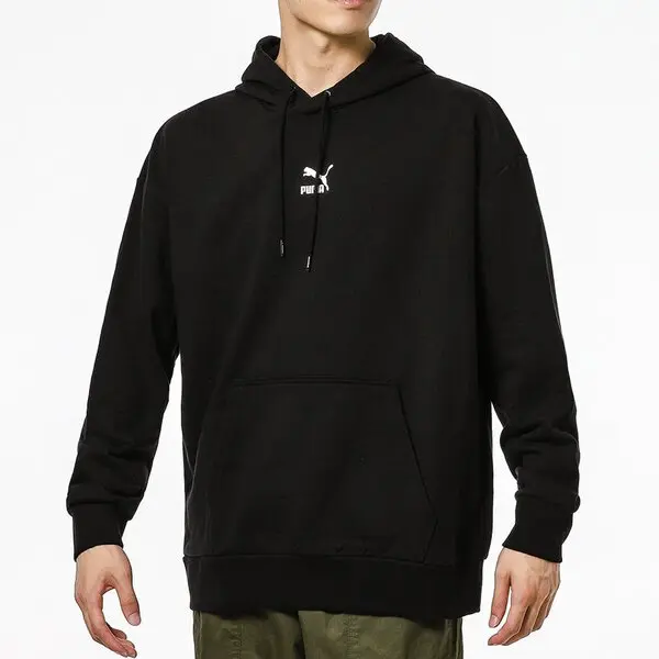 PUMA Logo Printing Knit Sports Hoodie