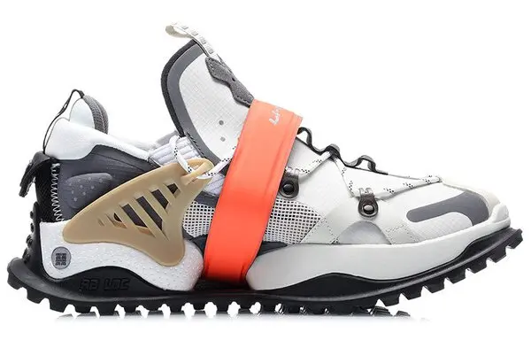 LI-NING Titan Halo Paris Fashion Week Sneakers - White/grey