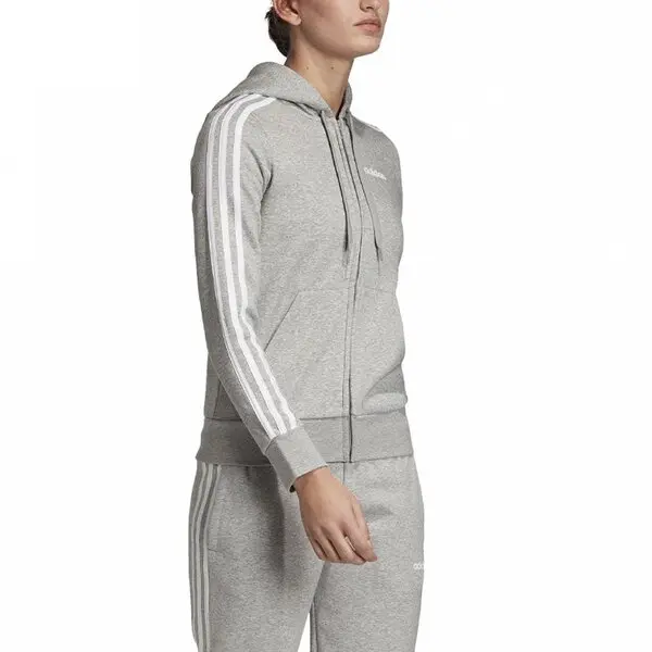 Adidas 3-stripes Fleece Hoodie Asia Sizing