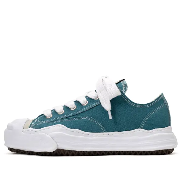 Mihara Yasuhiro Hank Og Sole" Canvas Low-top Sneakers - White/blue