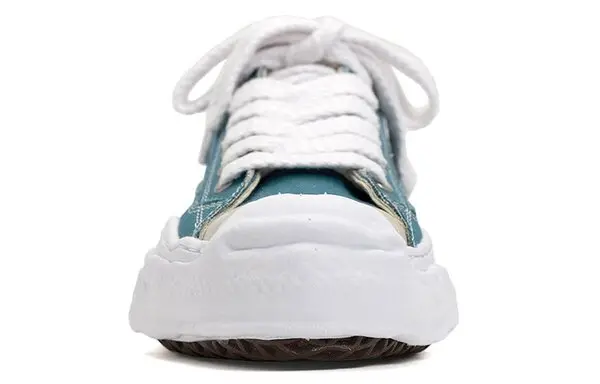 Mihara Yasuhiro Hank Og Sole" Canvas Low-top Sneakers - White/blue