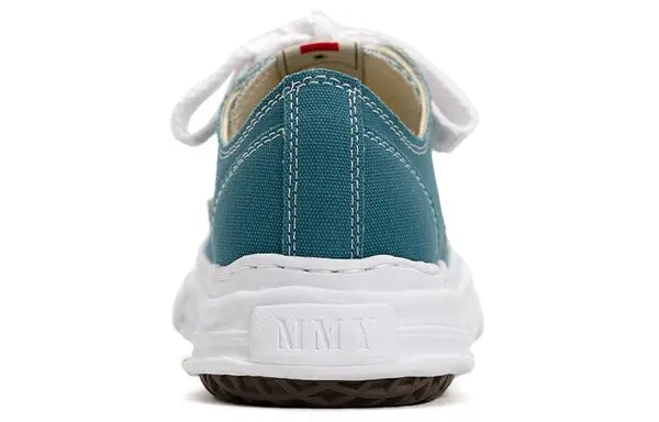 Mihara Yasuhiro Hank Og Sole" Canvas Low-top Sneakers - White/blue