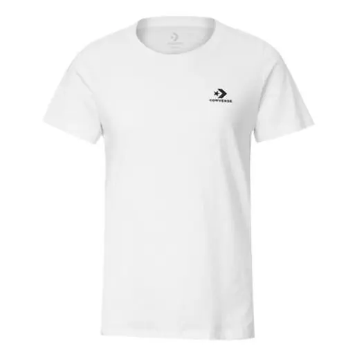 CONVERSE Logo Casual Short Sleeve T-shirt - White