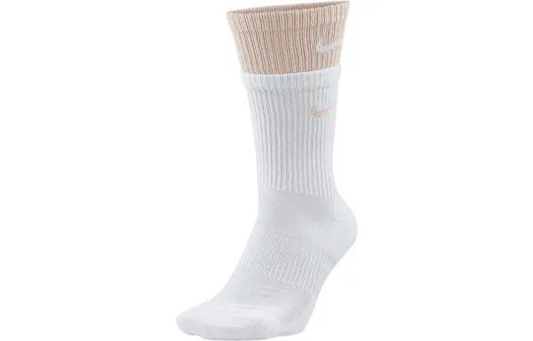 Nike Everyday Plus Cushioned Double Layer Splicing Training Sports Socks, 2 Pairs - Multi-color